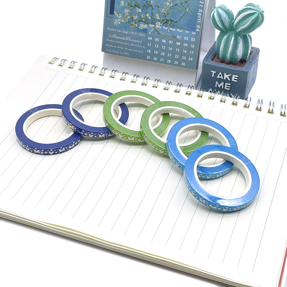 Wholesale Custom Waterproof Paper Decorative Gold Silver Foil Washi ...